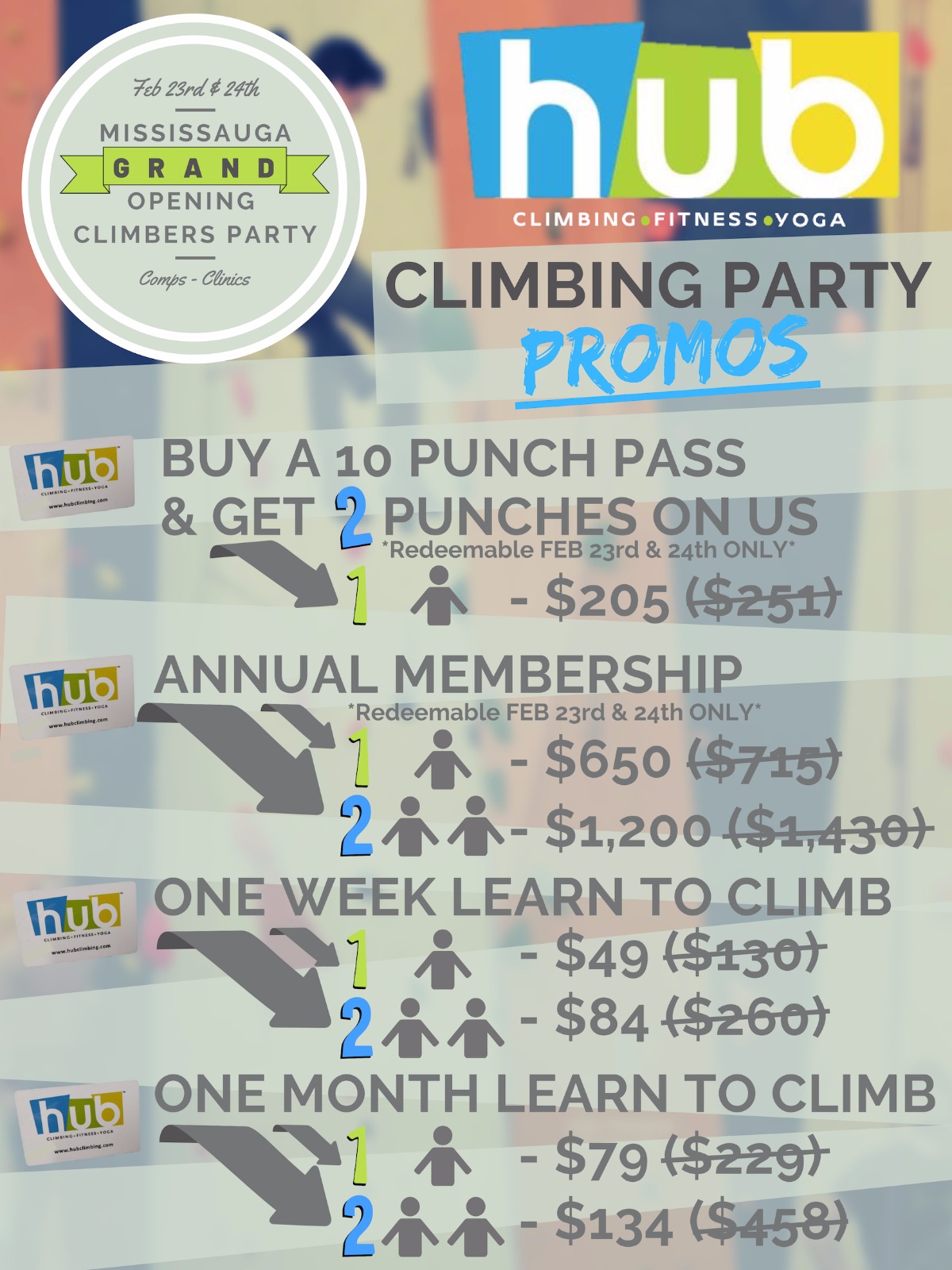 Hub Climbing Mississauga - Grand Opening | Hub Climbing